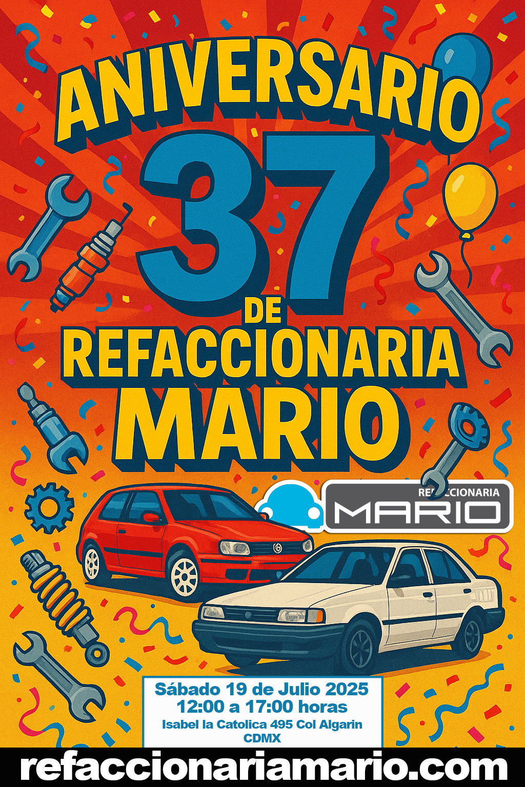 Aniversario Refaccionaria Mario - Refaccionaria Mario