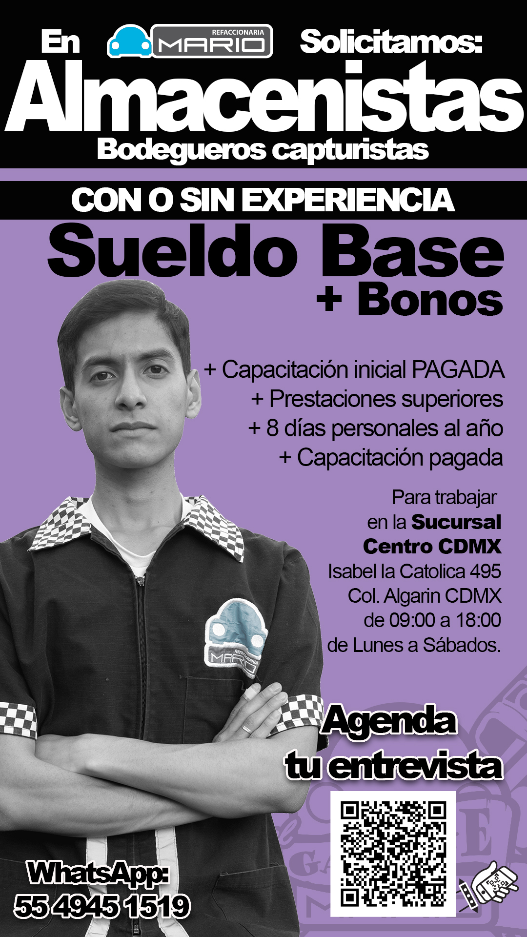 Trabaja con nosotros - Refaccionaria Mario